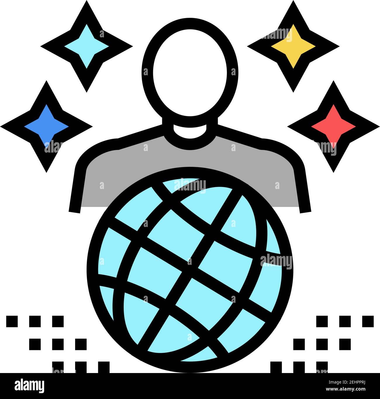 world expert color icon vector illustration Stock Vector Image & Art ...