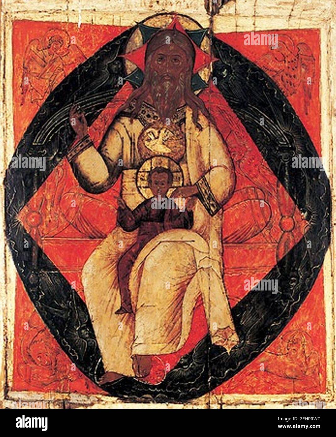 Paternity icon (Pskov, 17 c Stock Photo - Alamy
