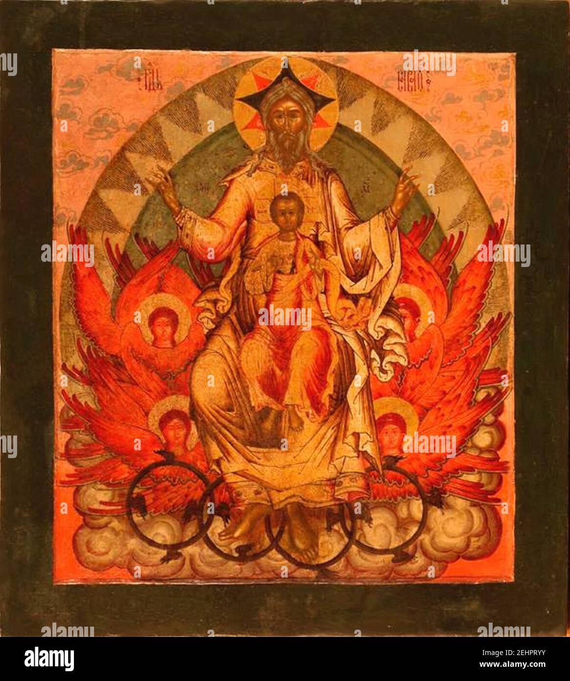 Paternity icon (Yaroslavl, 17 c Stock Photo - Alamy