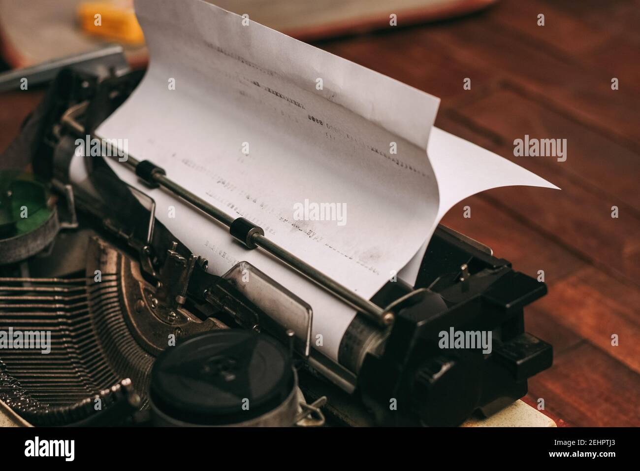vintage journalist typewriter retro style nostalgia technology Stock ...