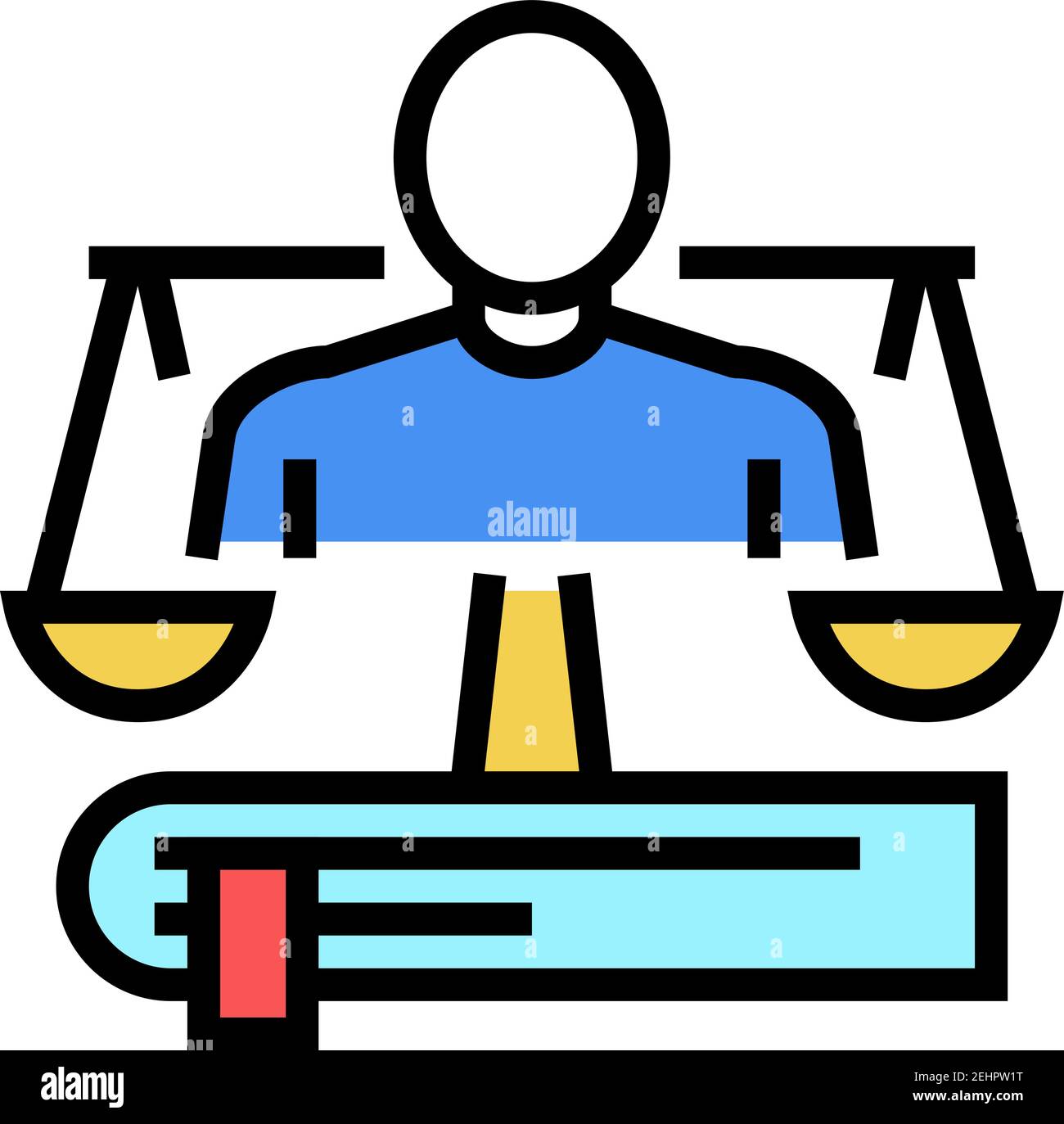 lawyer expert color icon vector illustration Stock Vector Image & Art ...