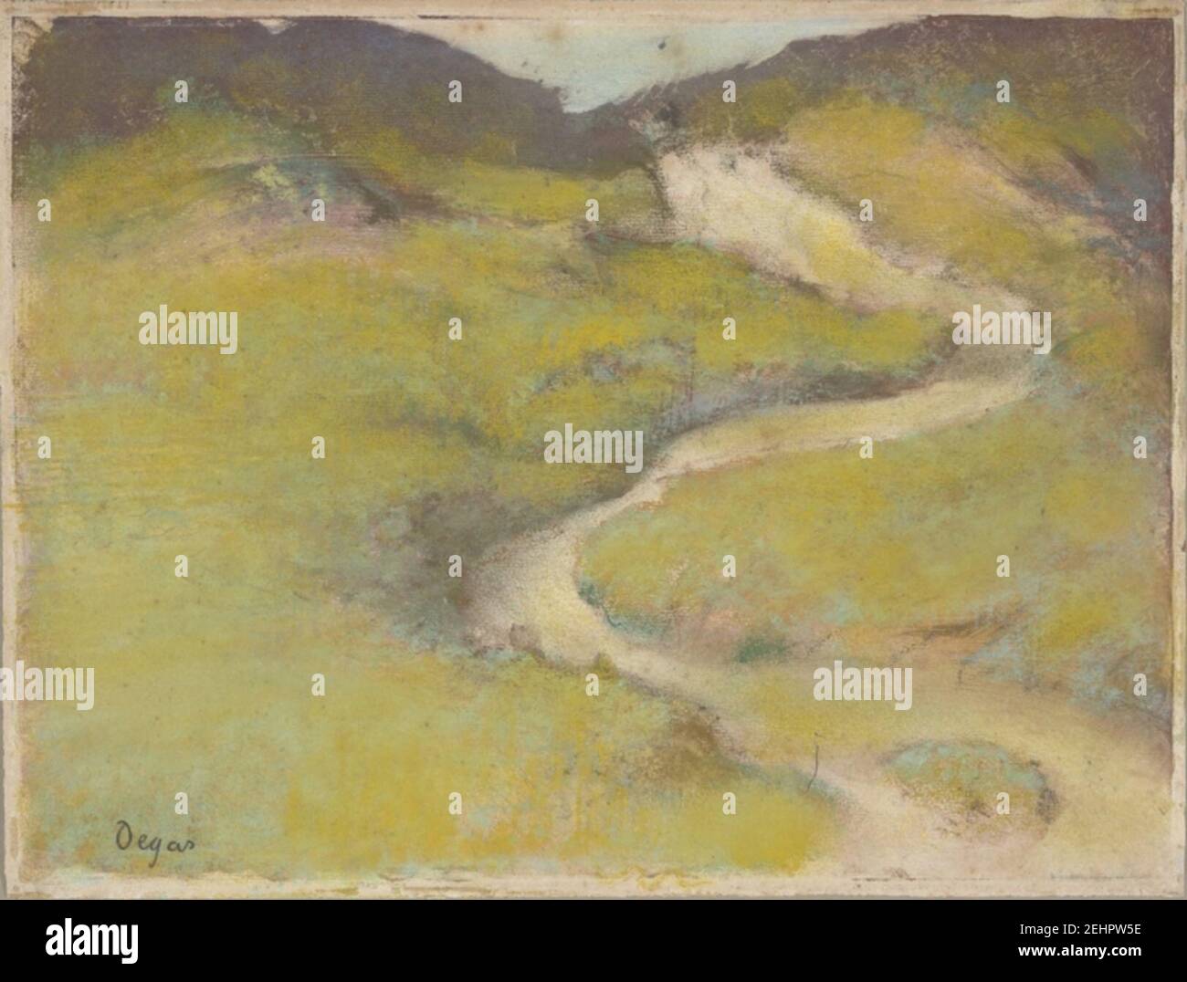 Pathway in a Field by Edgar Degas 1890 Stock Photo - Alamy