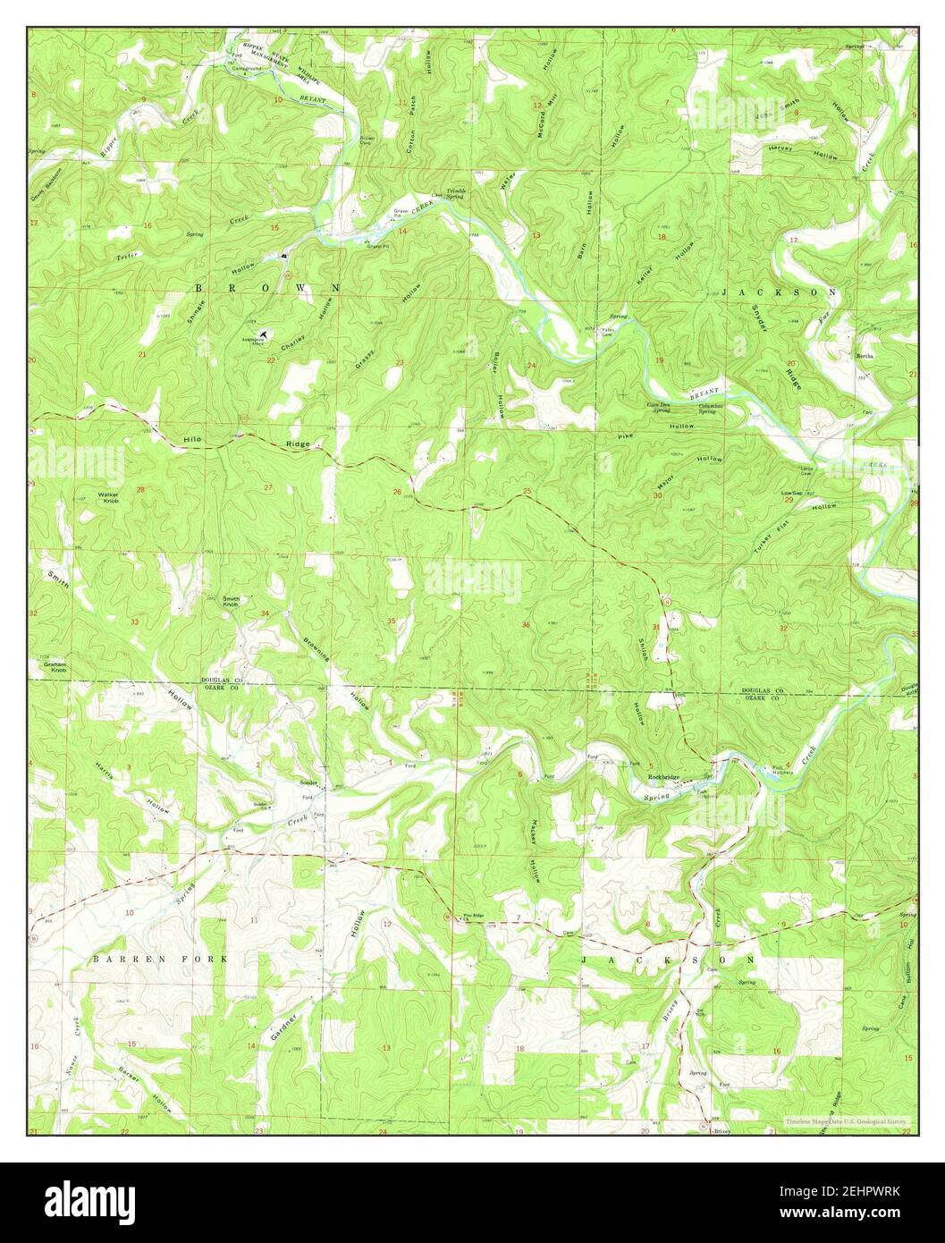 Rockbridge, Missouri, map 1973, 1:24000, United States of America by ...