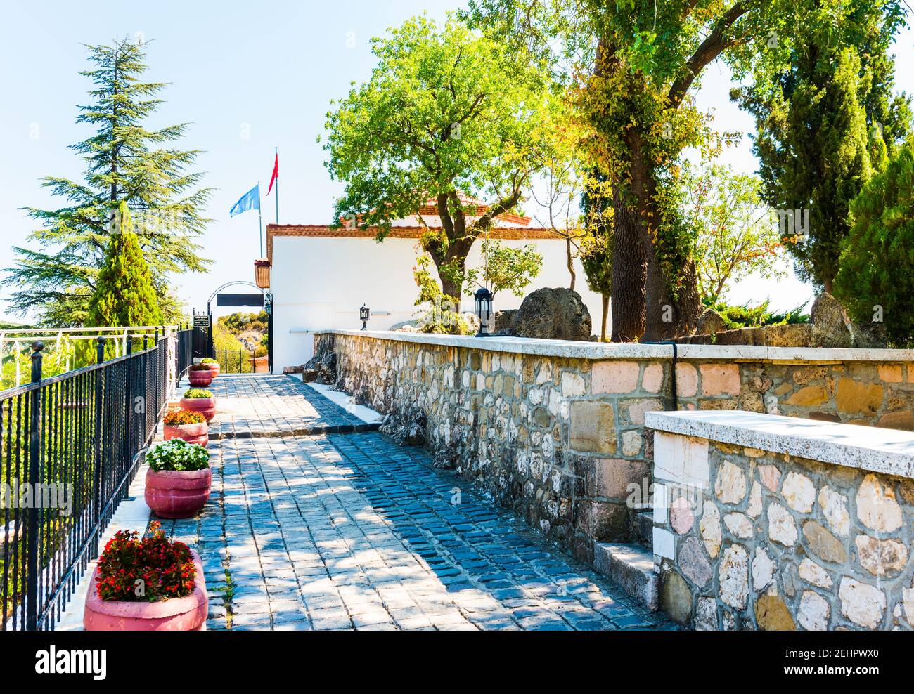 BILECIK, TURKEY - SEPTEMBER 1, 2020: Seyh Edebali Tomb (Turkish: Seyh ...