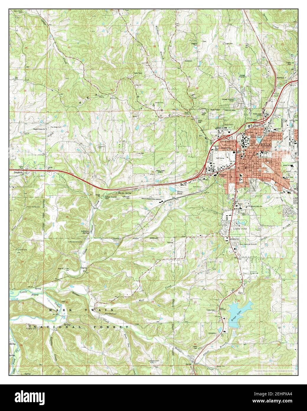 Map of rolla hi-res stock photography and images - Alamy