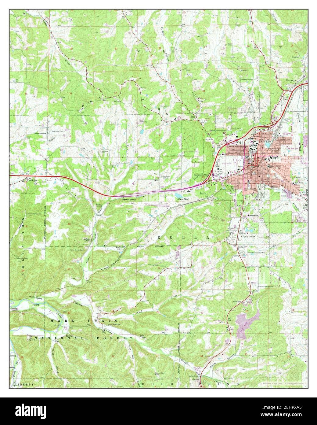 Map of rolla hi-res stock photography and images - Alamy