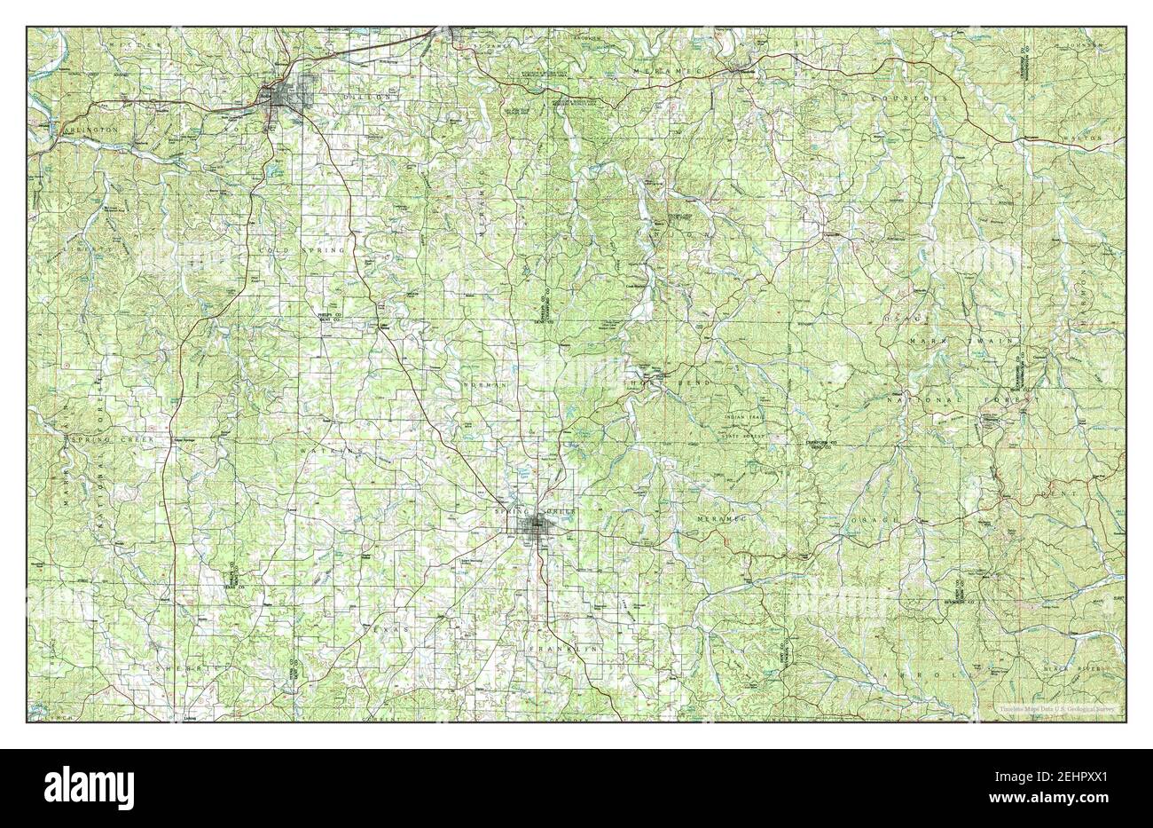 Rolla, Missouri, map 1986, 1:100000, United States of America by ...