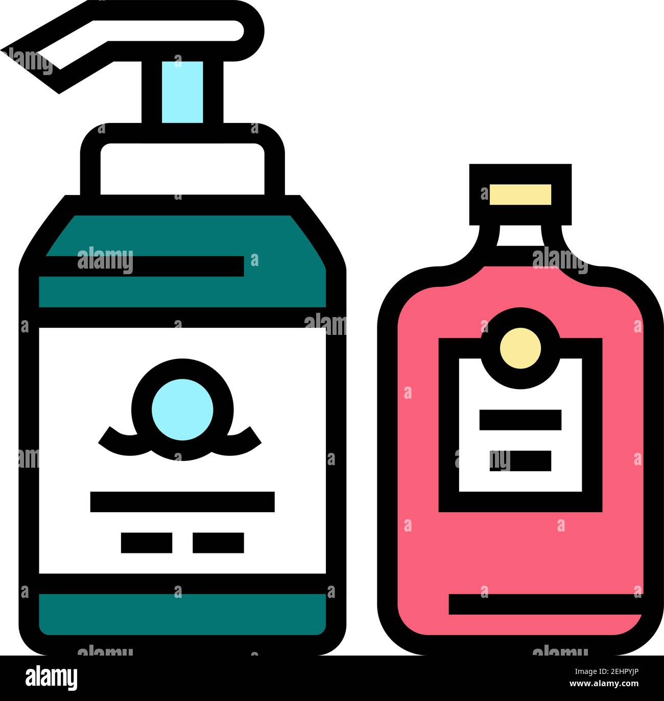 soap and lotion containers color icon vector illustration Stock Vector ...