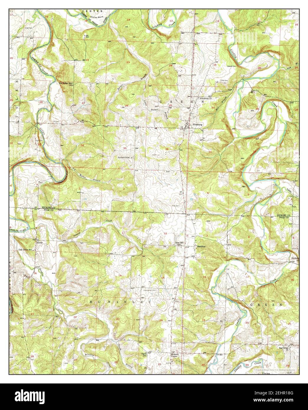 Sentinel, Missouri, map 1949, 1:24000, United States of America by ...