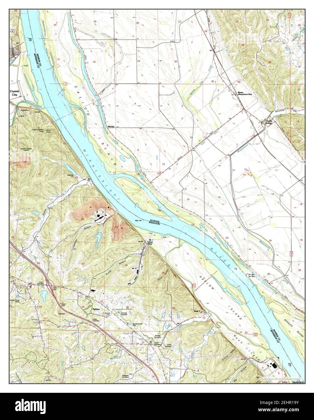 Selma, Missouri, map 1993, 1:24000, United States of America by ...