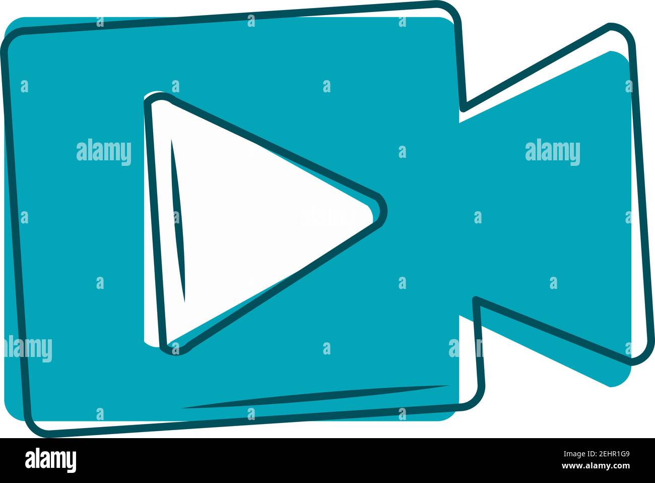 live stream camera production vector illustration blue design Stock ...