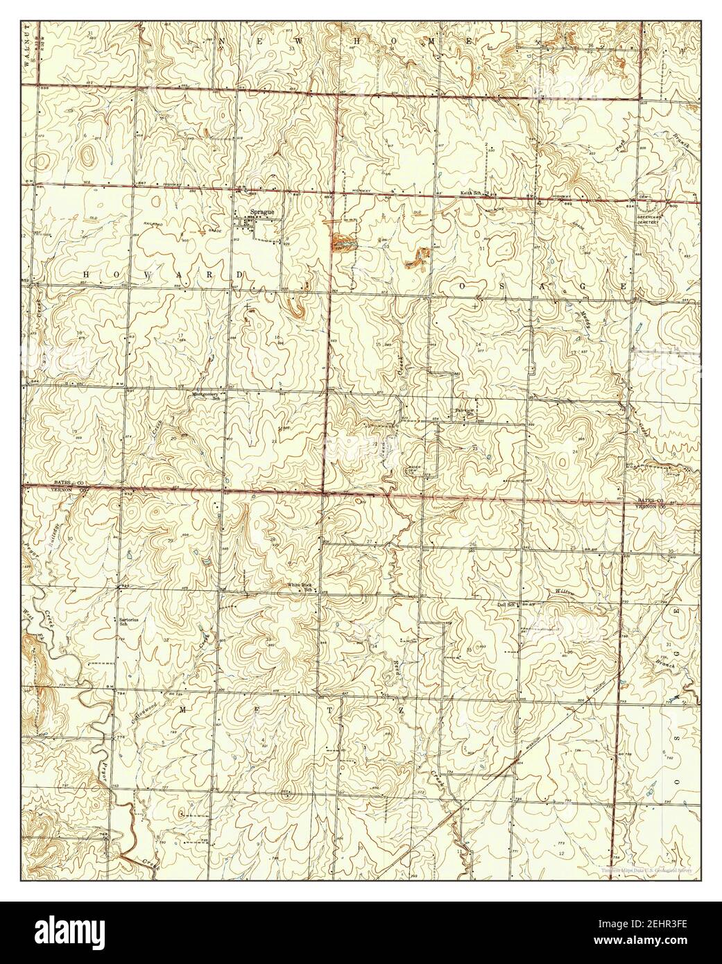 Map of sprague hi-res stock photography and images - Alamy