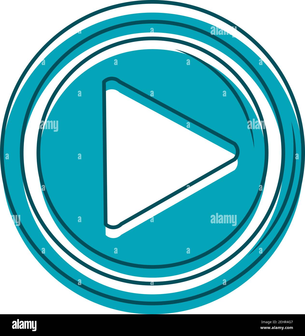 live start play digital button vector illustration blue design Stock ...
