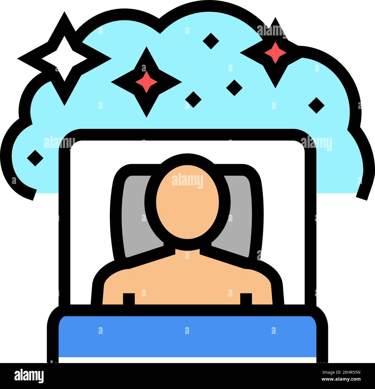 Sleeping dream patient line icon hi-res stock photography and images ...