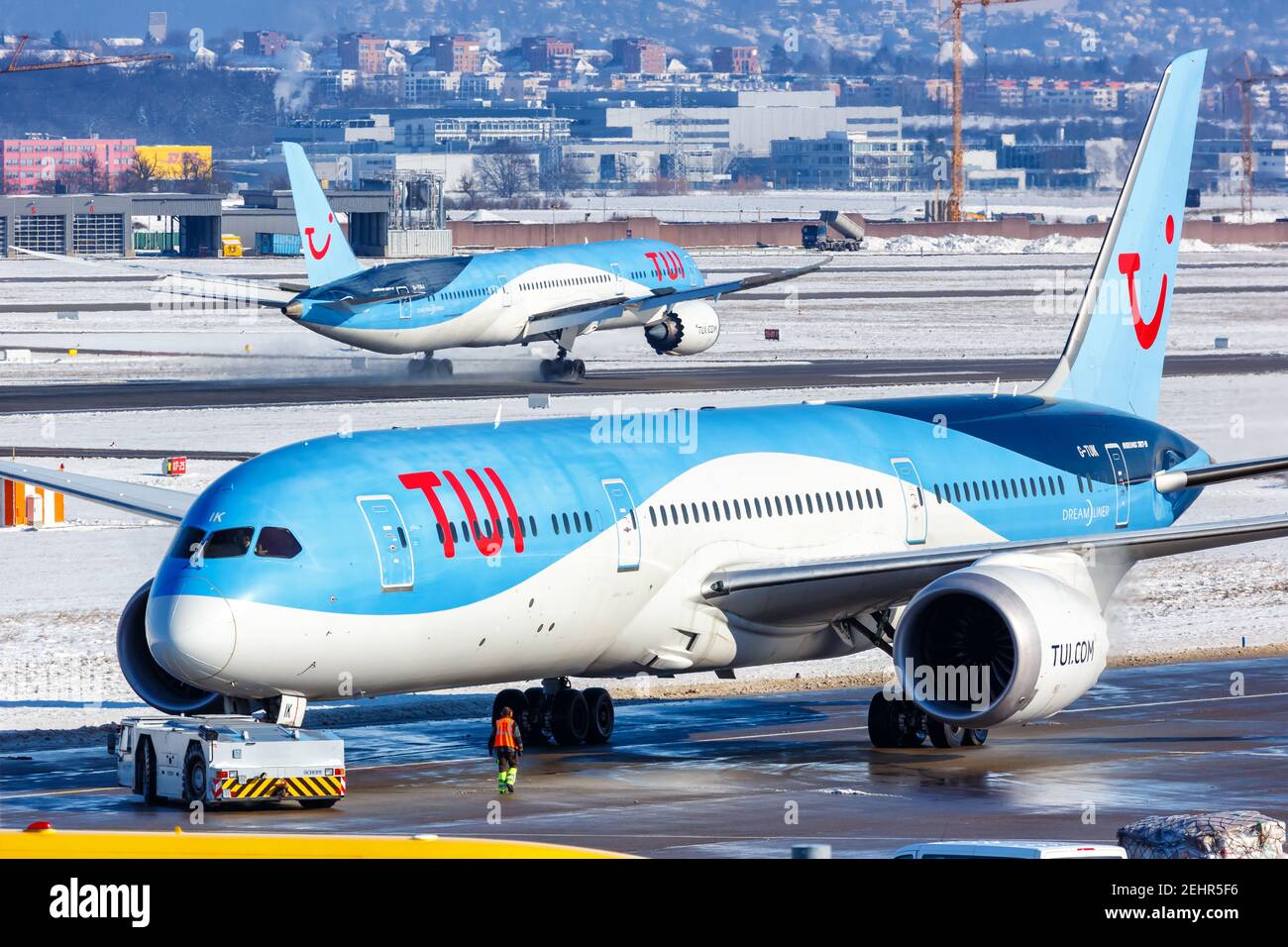 Stuttgart, Germany - February 11, 2021: TUI Boeing 787-9 Dreamliner ...