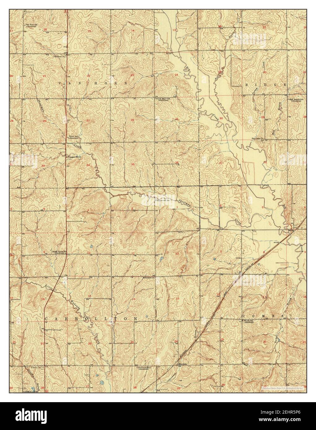 Standish, Missouri, map 1951, 1:24000, United States of America by ...