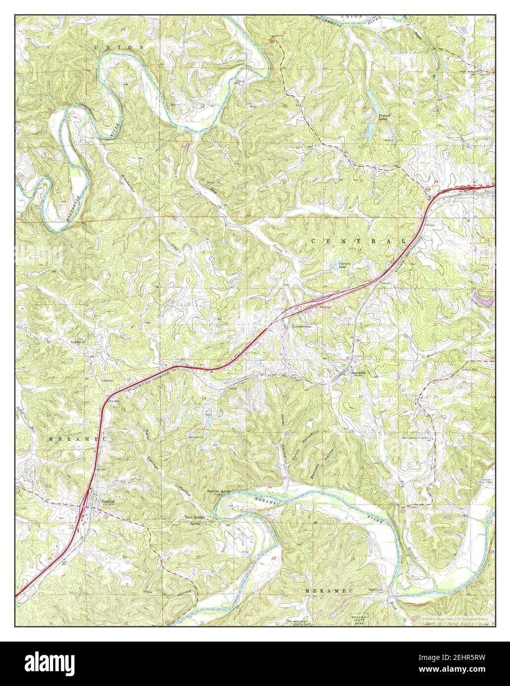 Stanton, Missouri, map 1965, 1:24000, United States of America by ...