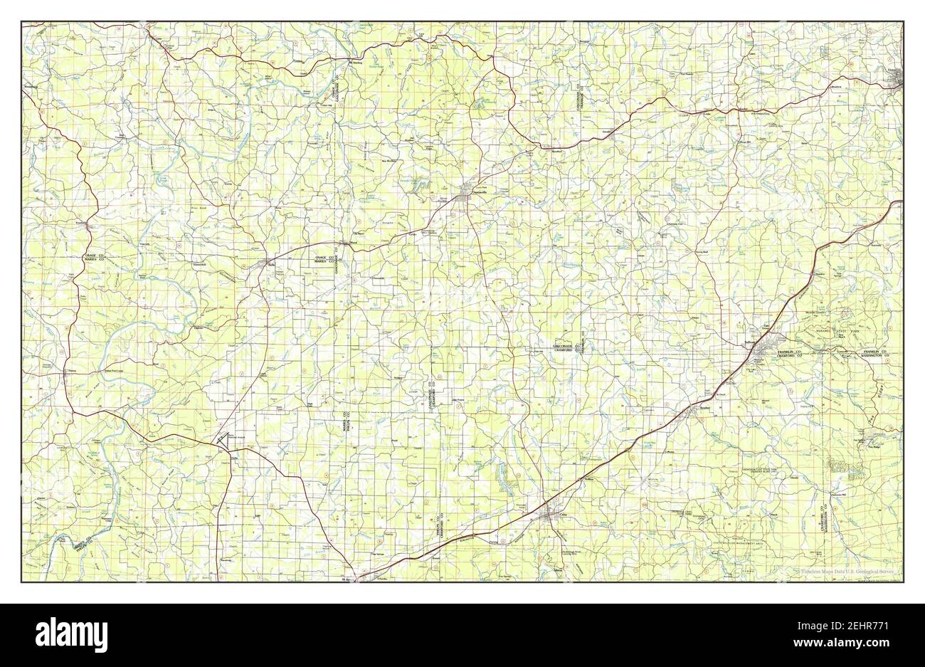 Sullivan missouri map hi-res stock photography and images - Alamy