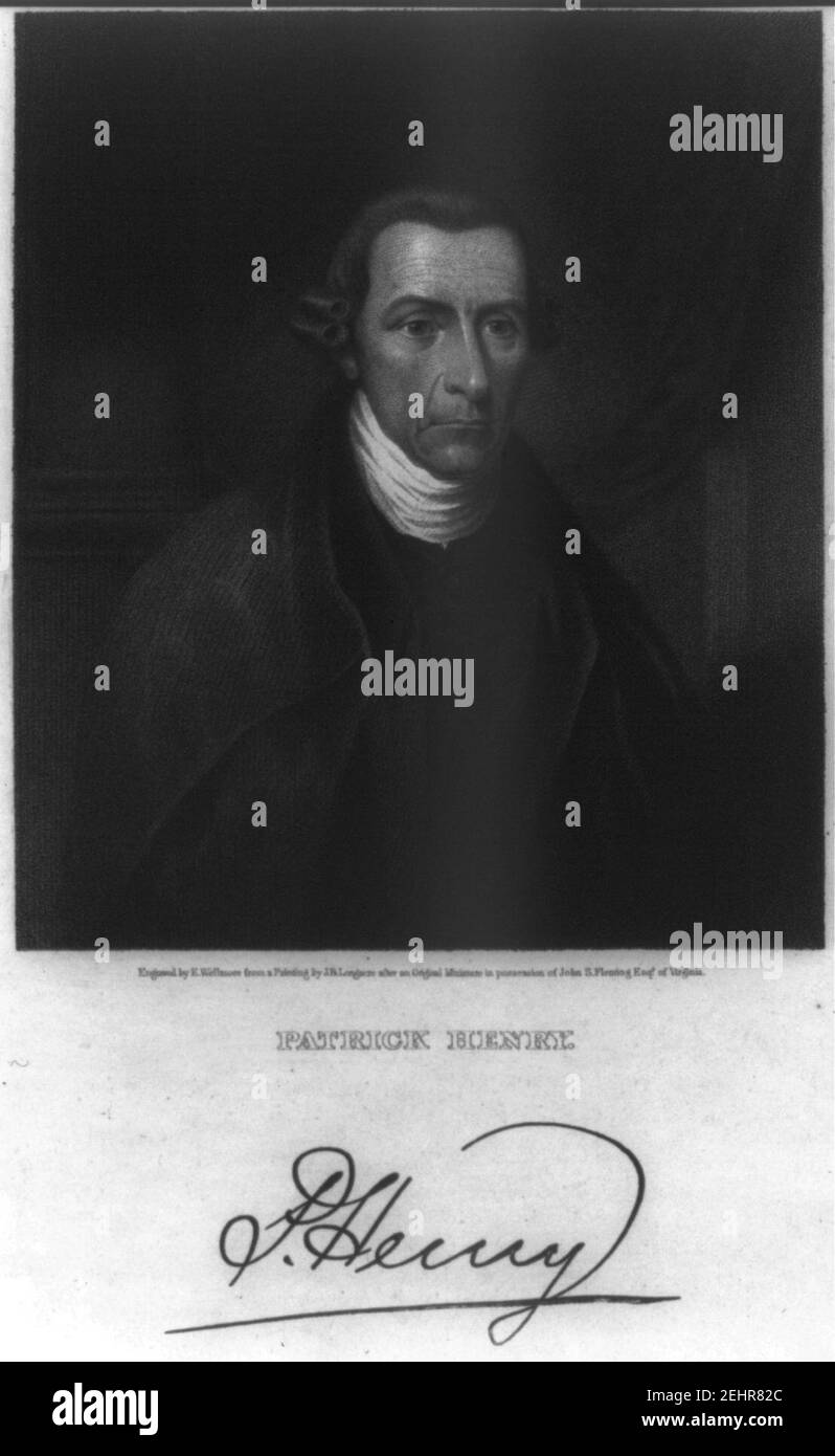 Patrick henry Black and White Stock Photos & Images - Alamy