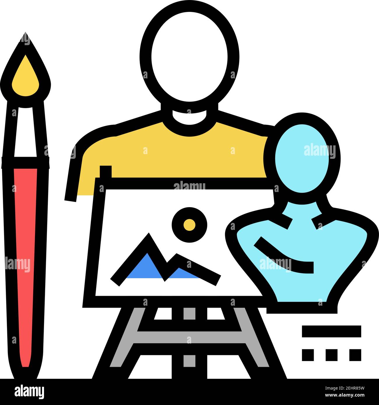 art expert color icon vector illustration Stock Vector Image & Art - Alamy