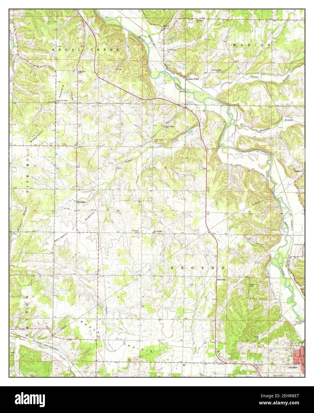 Tipton Ford, Missouri, map 1972, 1:24000, United States of America by ...
