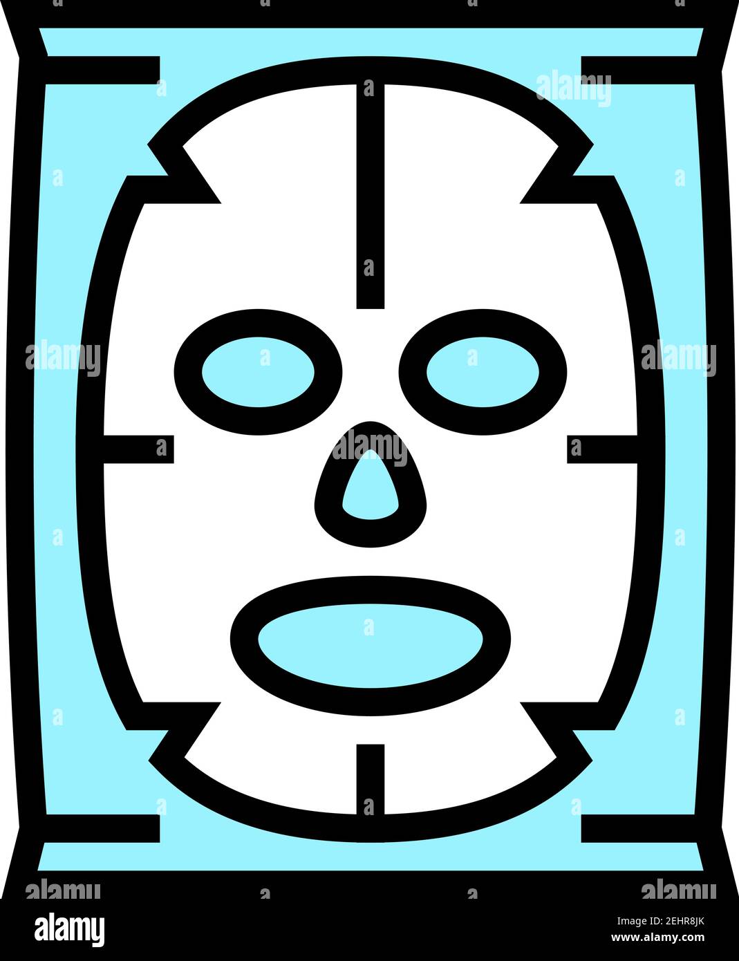 facial mask beauty accessory color icon vector illustration Stock ...