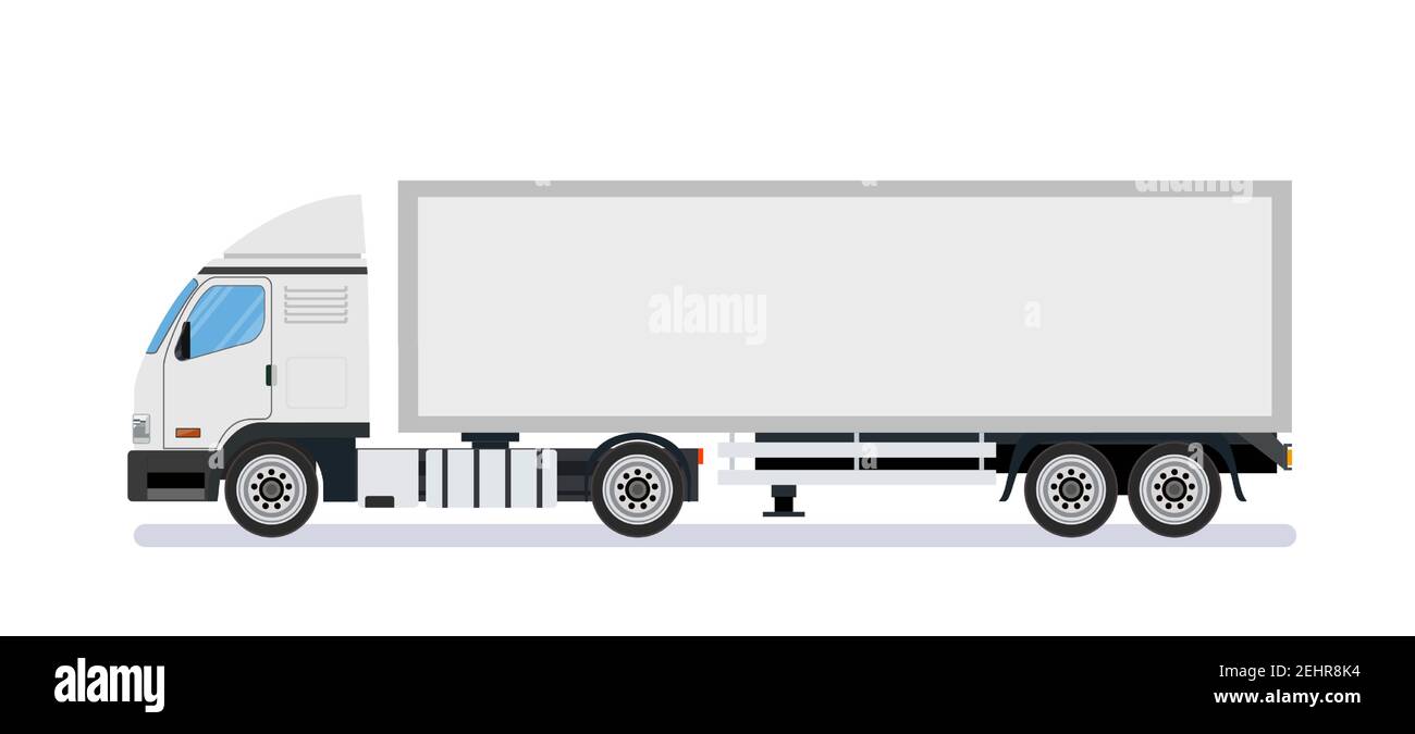 Logistic truck mockup Cut Out Stock Images & Pictures - Alamy