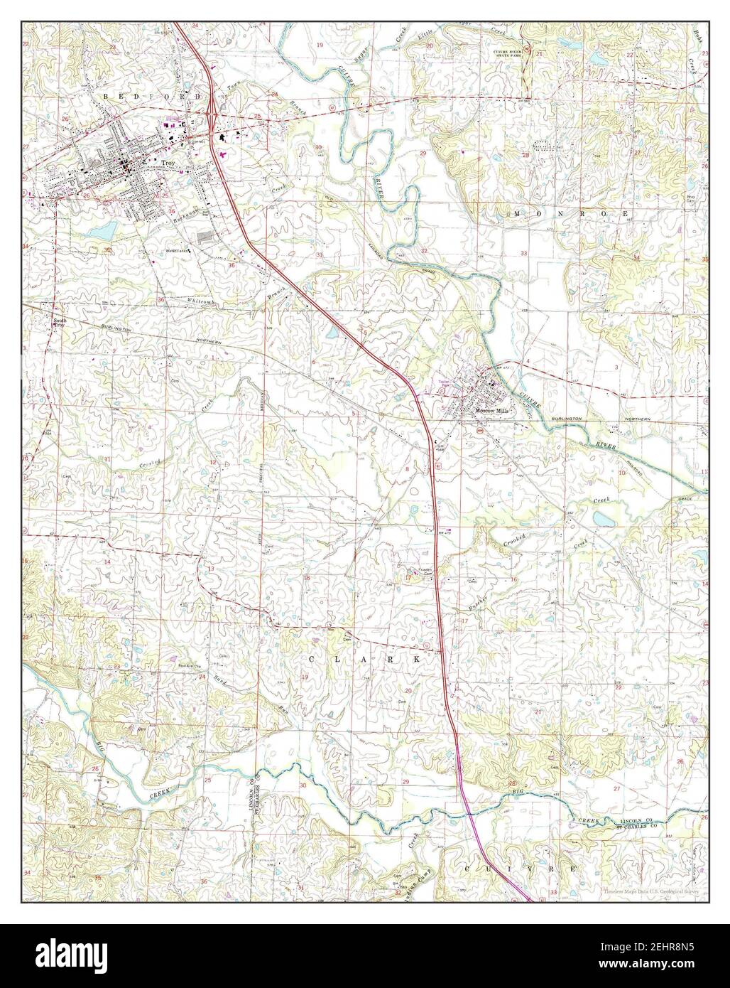 Troy, Missouri, map 1972, 1:24000, United States of America by Timeless ...