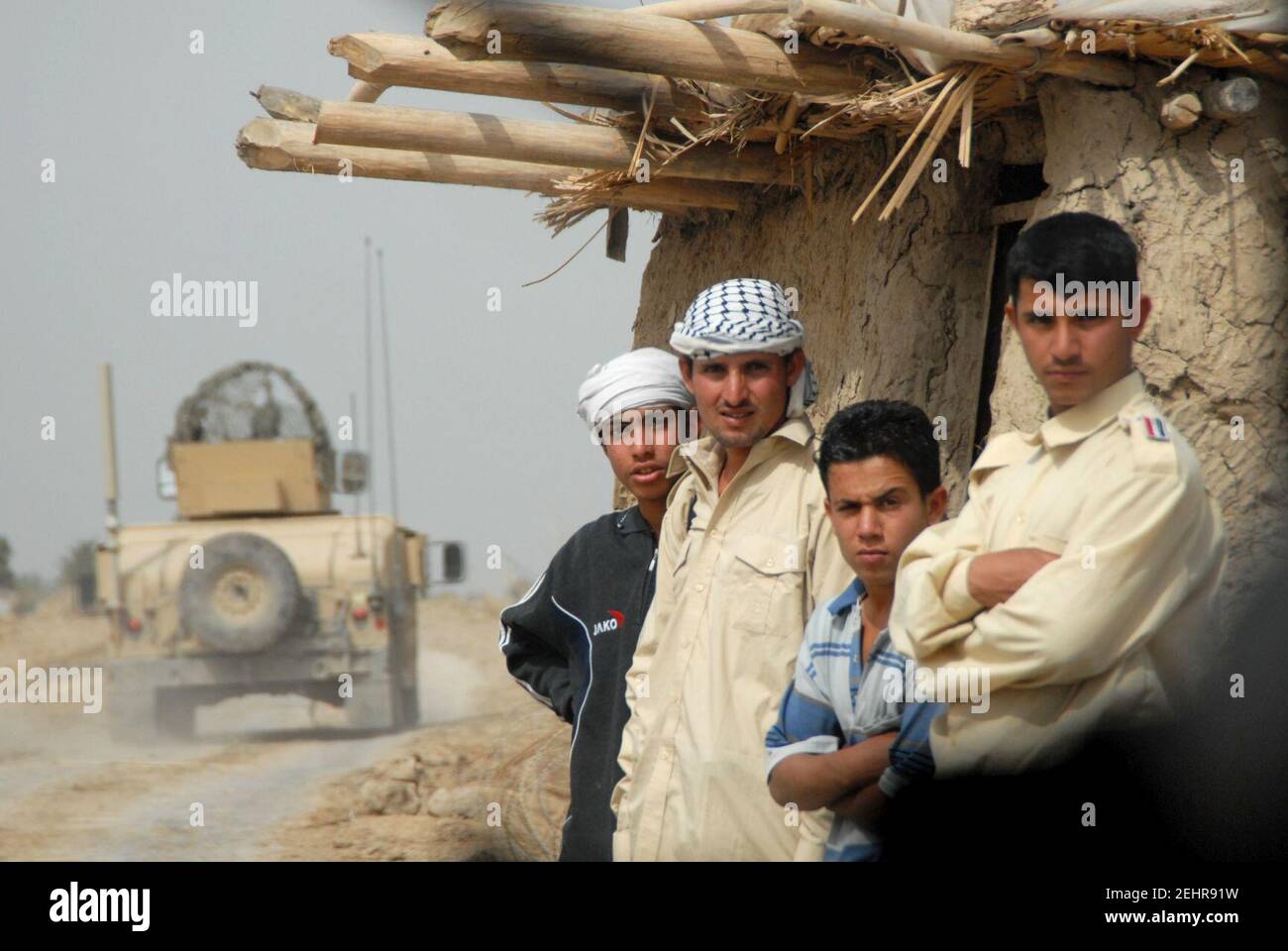Patrol in Haswa, Iraq Stock Photo - Alamy