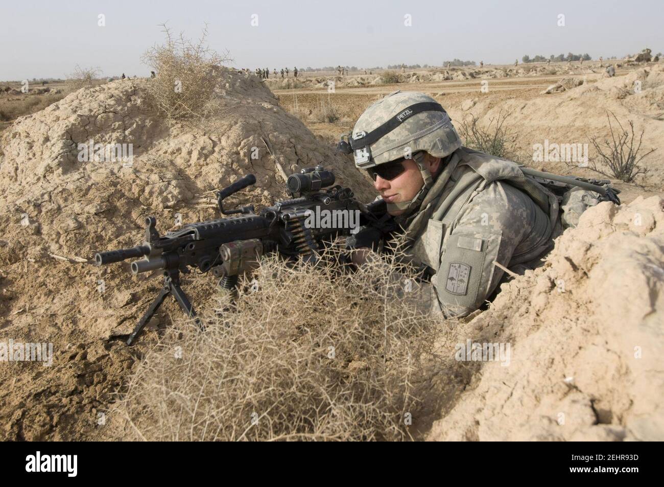 Patrol in the village of Shananah in Diyala Province, Iraq Stock Photo ...