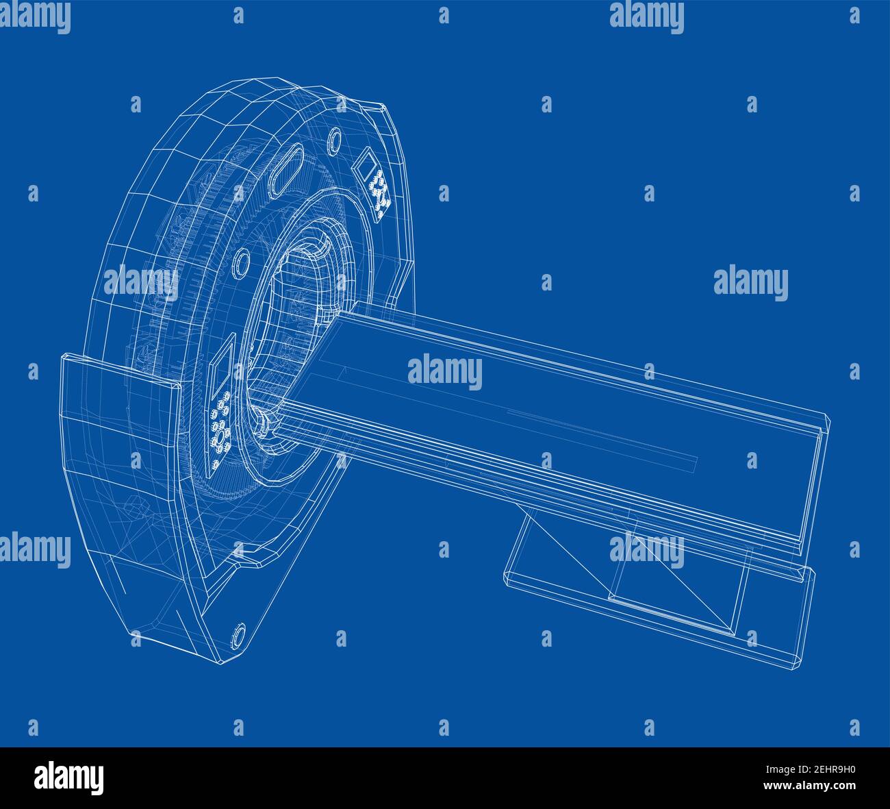 3d illustration of a MRI machine Stock Vector Image & Art - Alamy