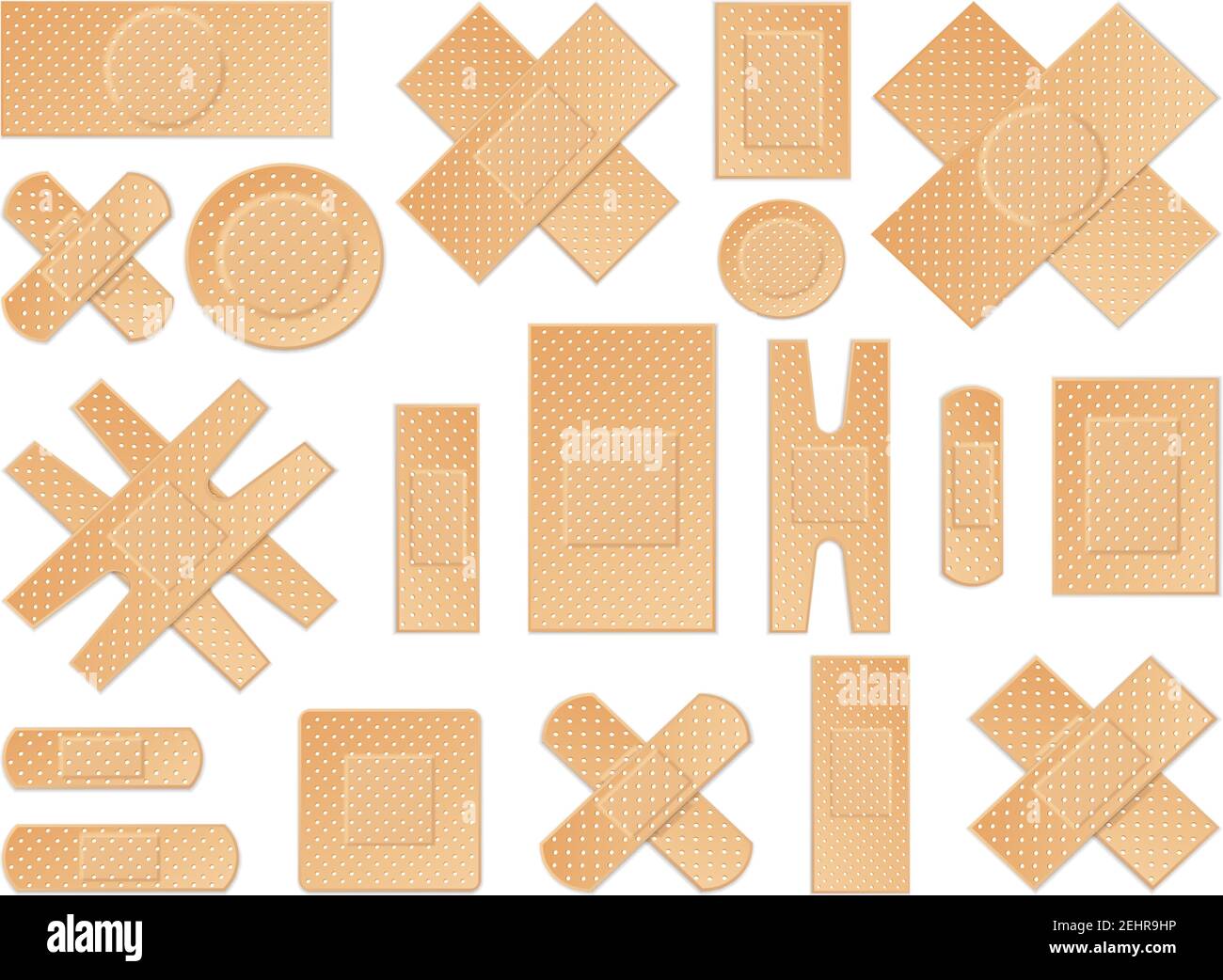 Universal medical antibacterial antiseptic breathable plasters big set ...