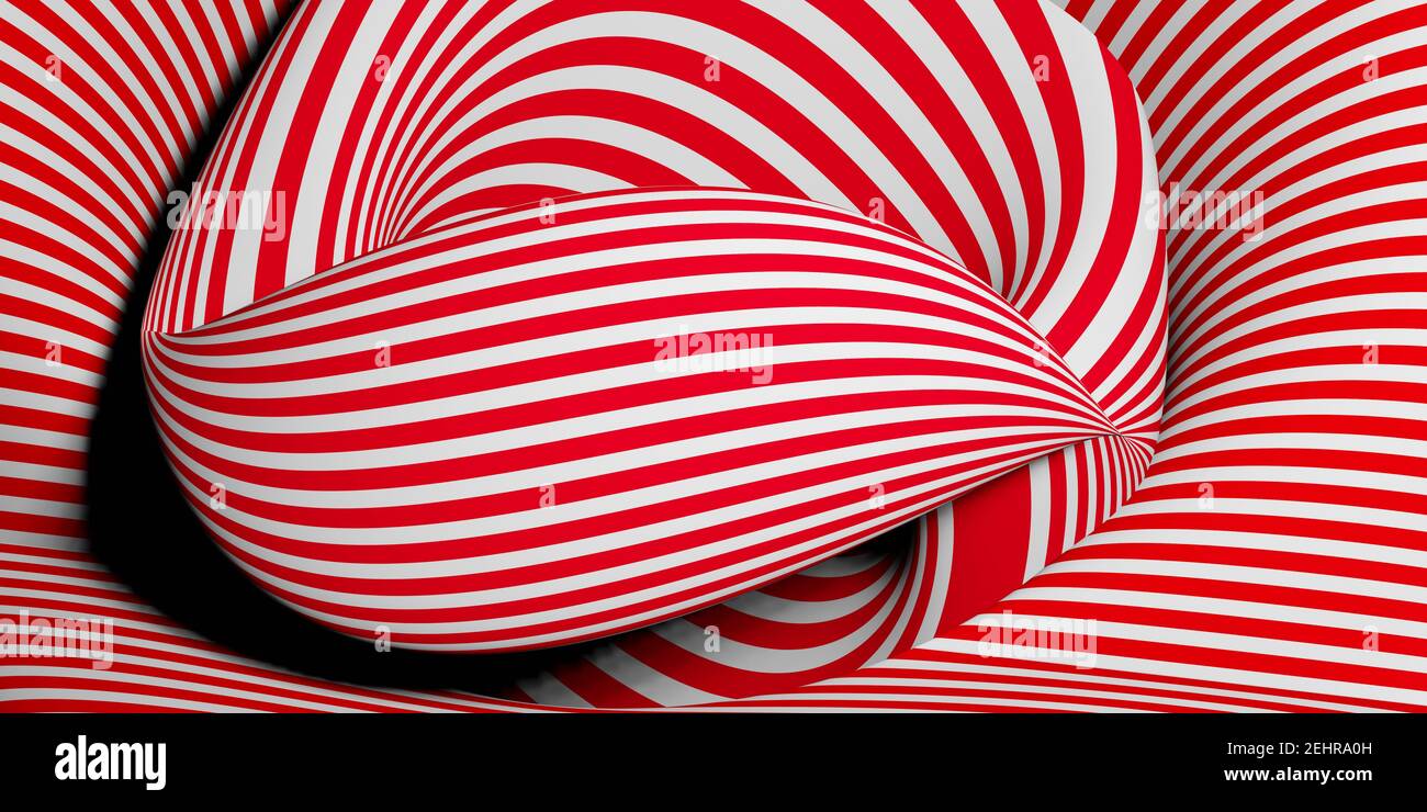 Abstract 3d swirl optical illusion. 3d rendering background ...