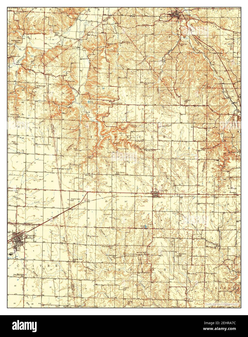 Vandalia Map High Resolution Stock Photography and Images - Alamy