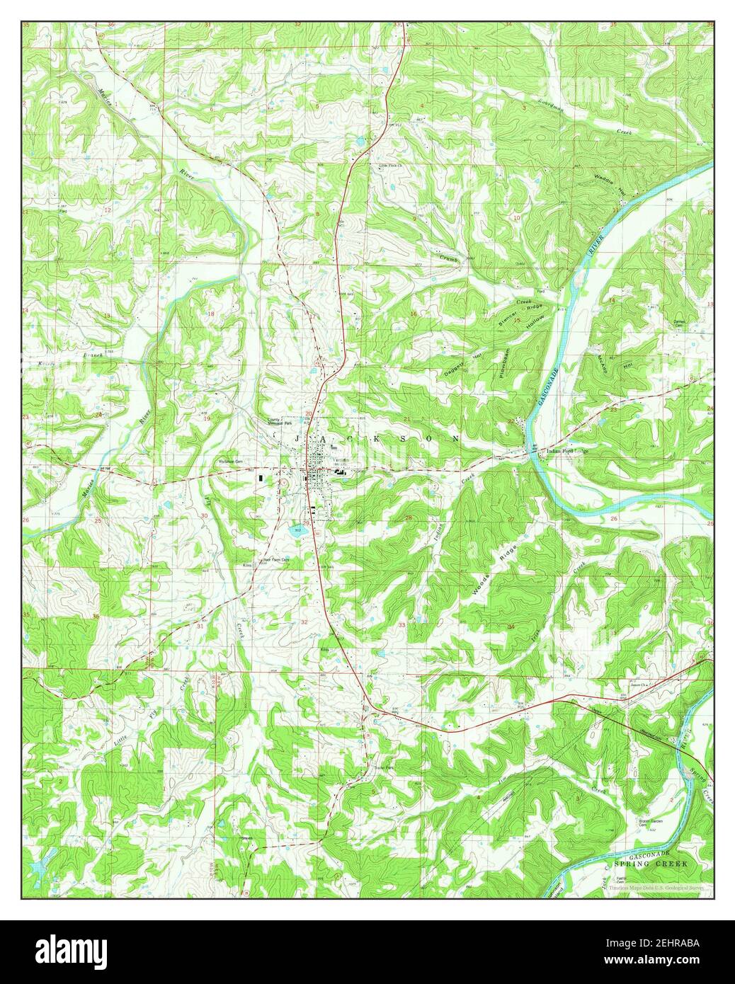 Vienna missouri map hi-res stock photography and images - Alamy