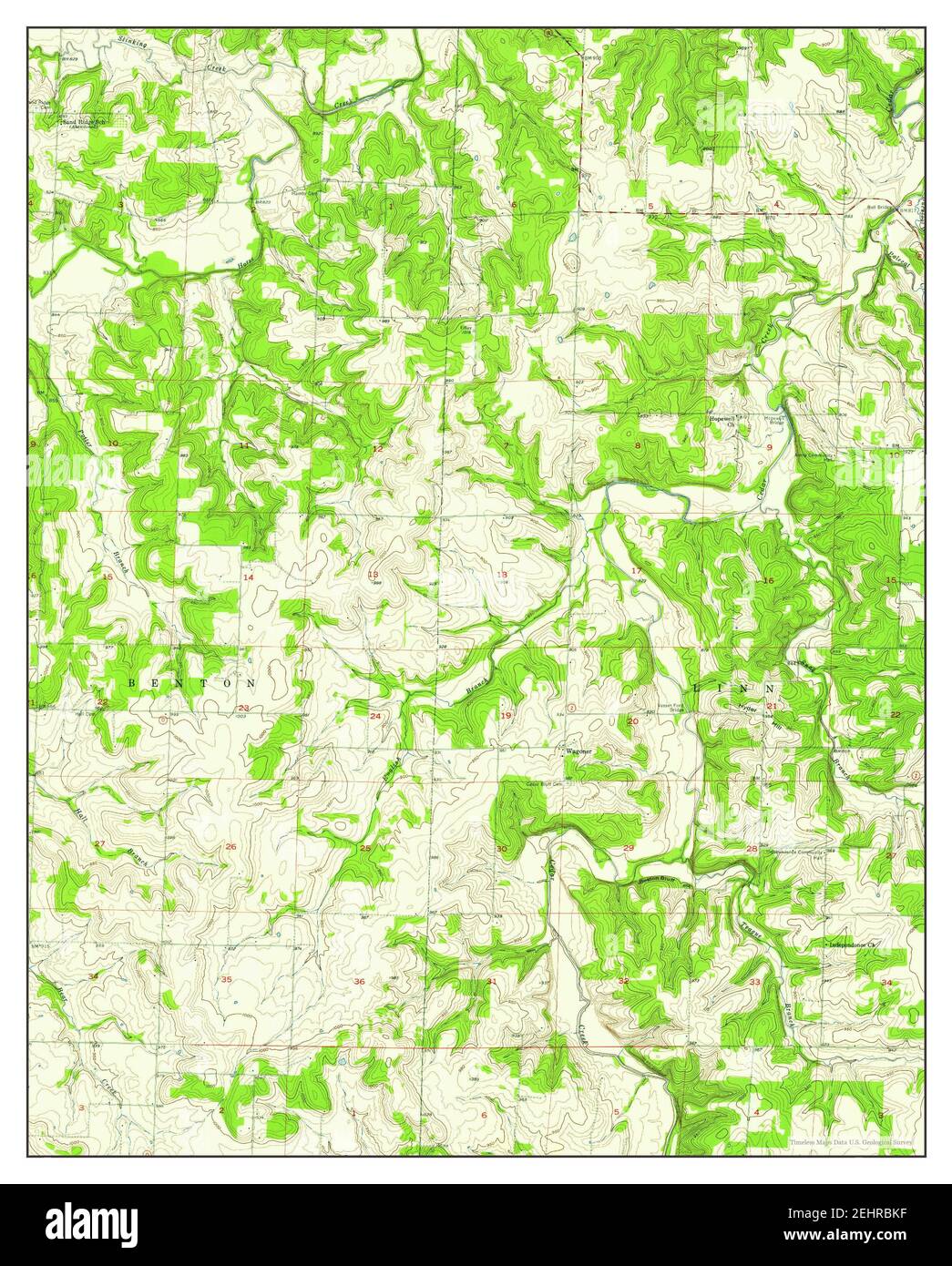 Wagoner, Missouri, map 1956, 1:24000, United States of America by ...