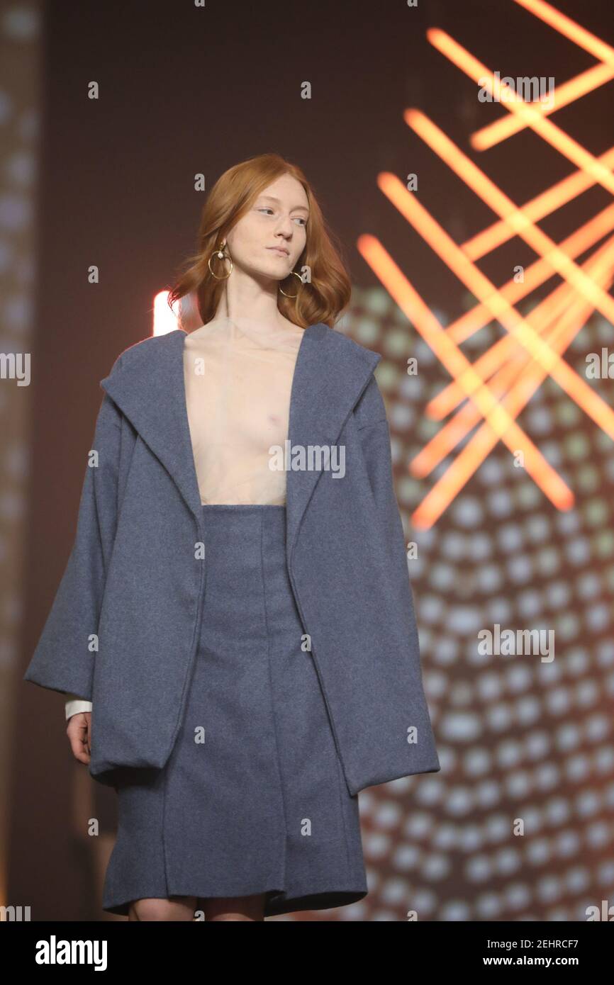 Rome, Italy. 19th Feb, 2021. A model on a runway during "Ama" at ...