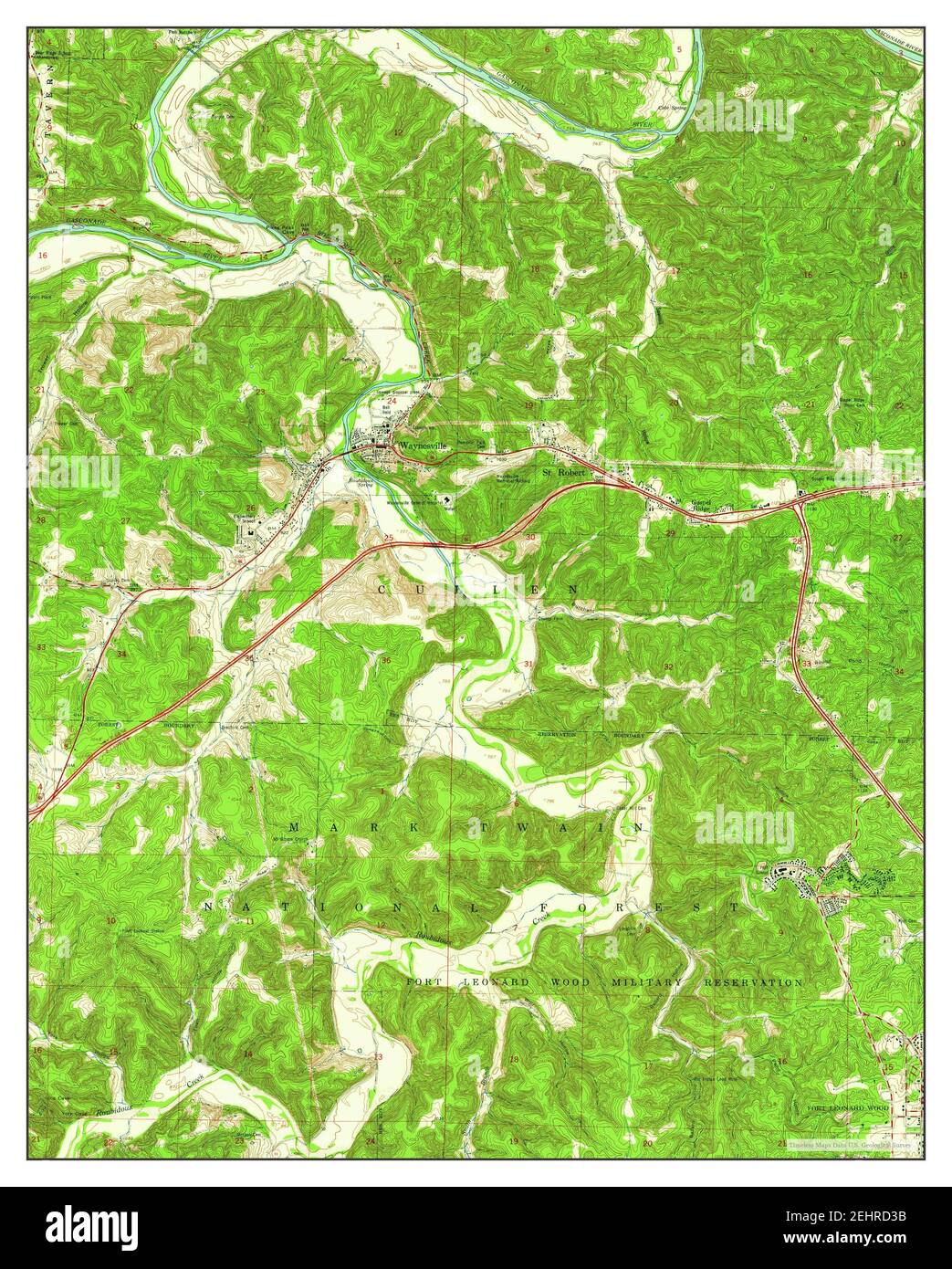 Map of waynesville hi-res stock photography and images - Alamy