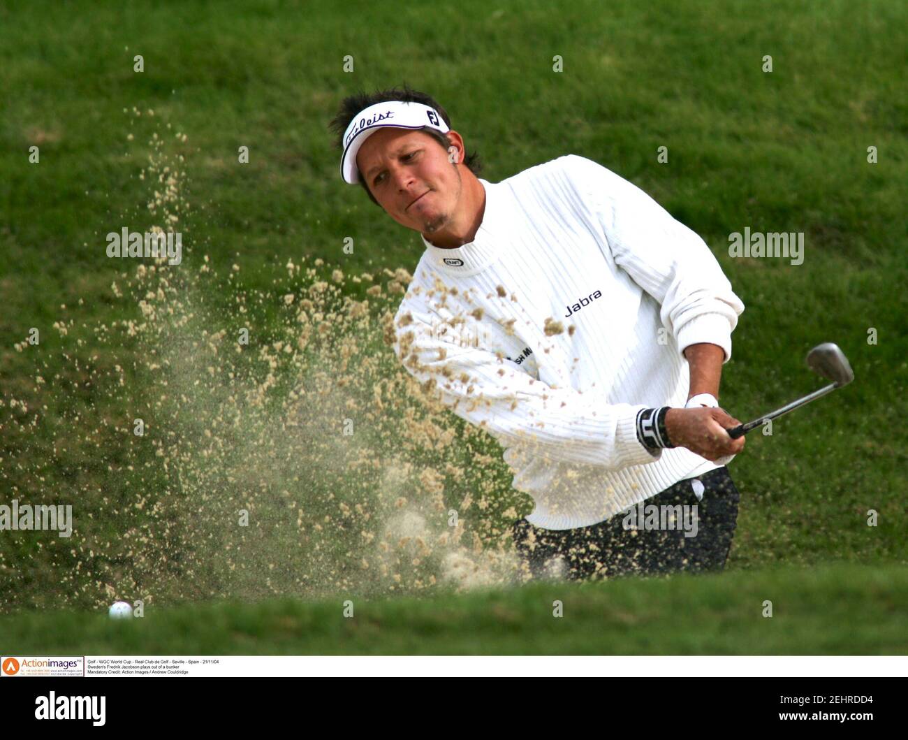 Sport golf action bunker fredrik jacobson hi-res stock photography and ...