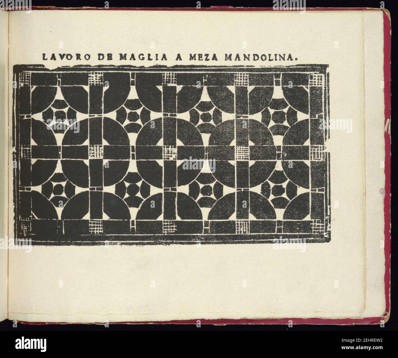 Pattern Book Facsimile, Studio delle virtuose dame, 1884 Stock Photo ...