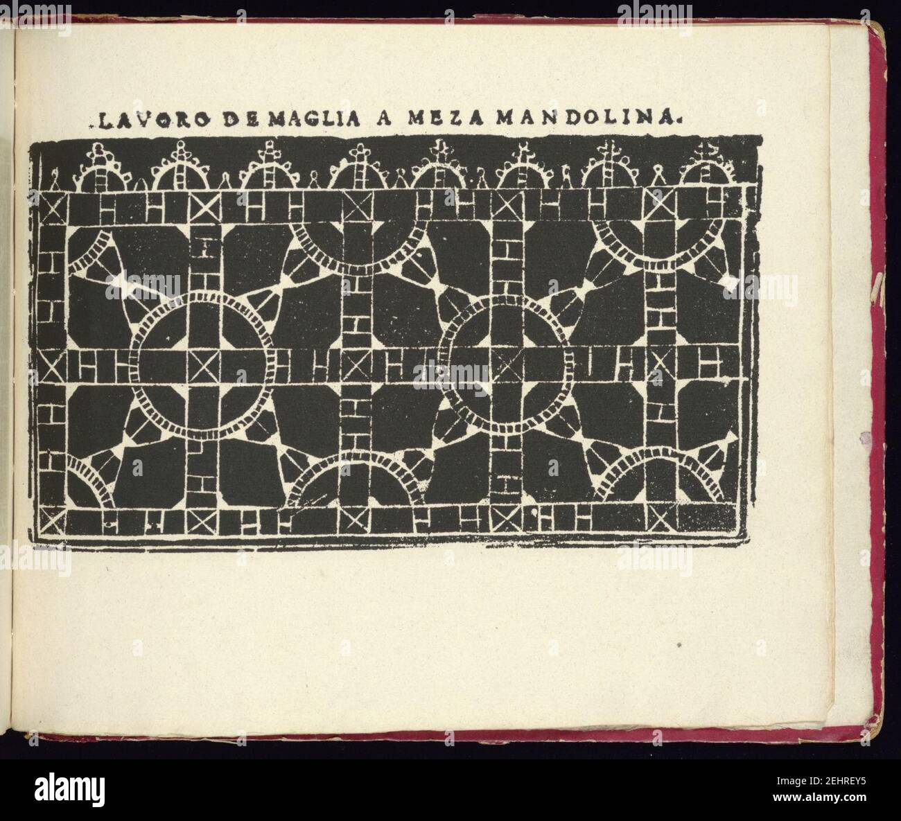 Pattern Book Facsimile, Studio delle virtuose dame, 1884 Stock Photo ...