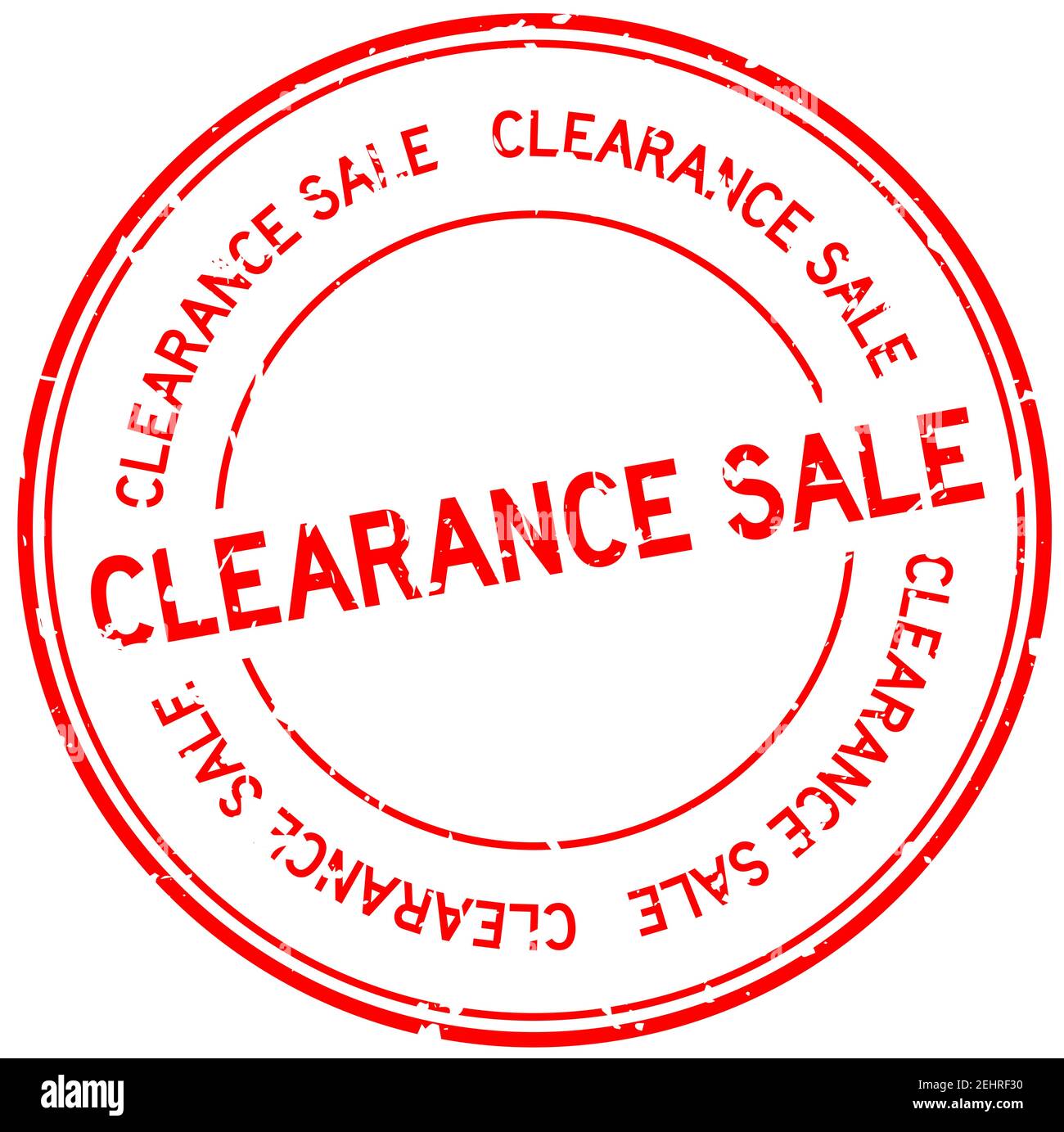 Grunge red clearance sale word round rubber seal stamp on white ...