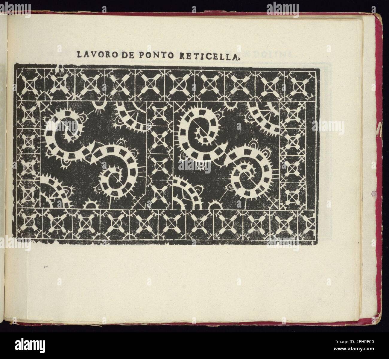 Pattern Book Facsimile, Studio delle virtuose dame, 1884 Stock Photo ...