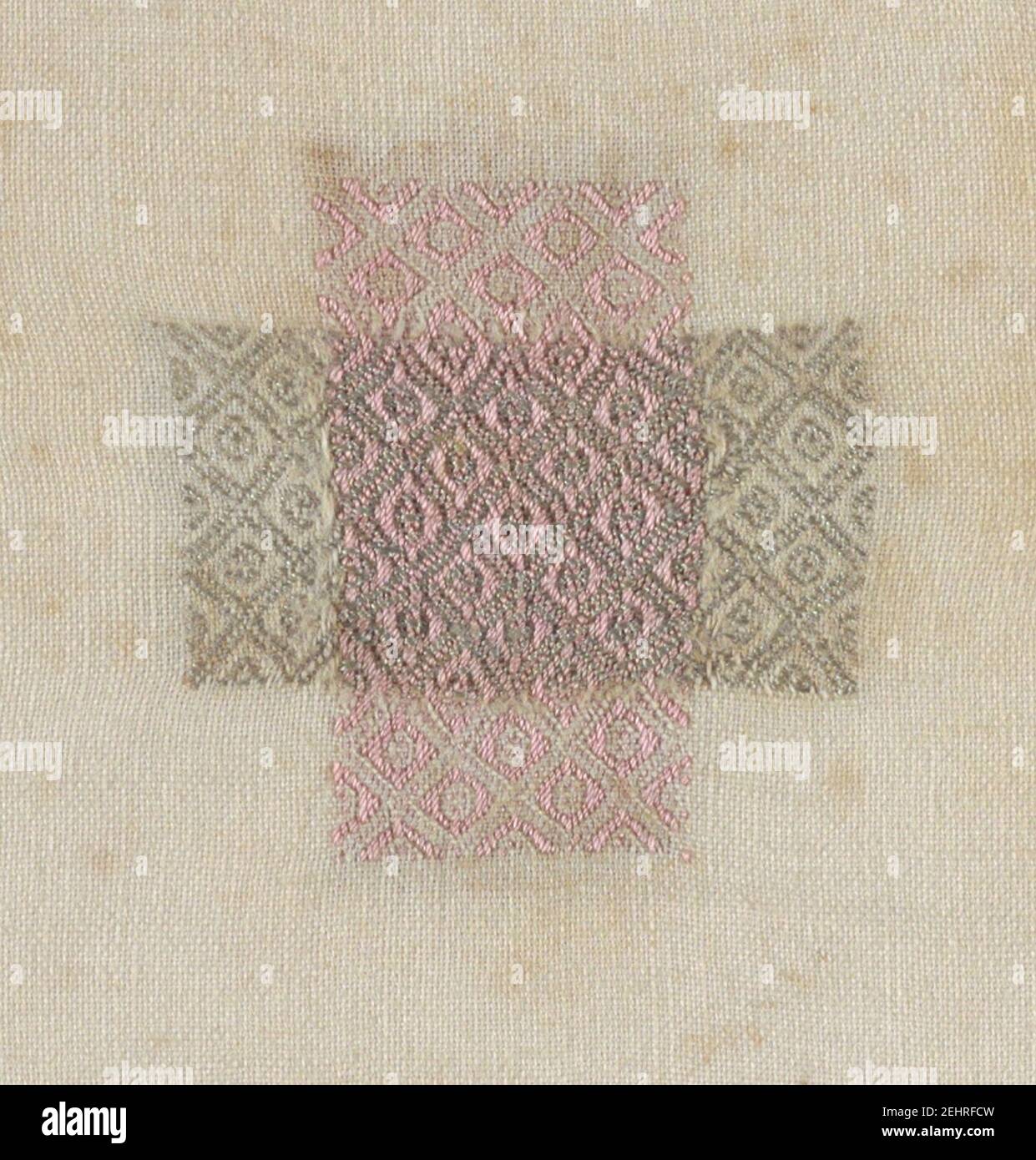 Pattern Darning from a Darning Sampler, 1843 Stock Photo - Alamy