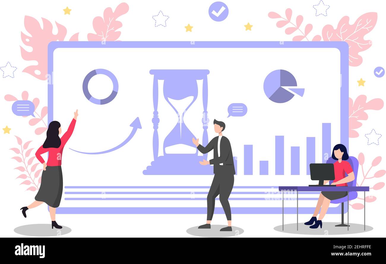 Startup Flat Illustration of business Development process, Innovation product, and creative idea ...