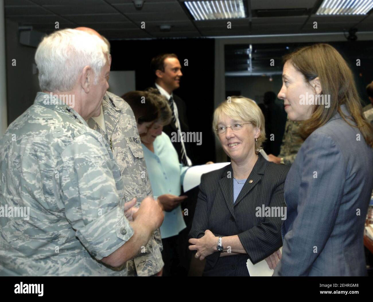 Patty Murray and Maria Cantwell with Gen. Arthur Lichte at Fairchild ...