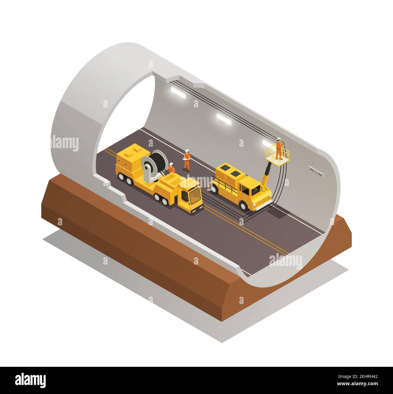 Tunnel on highway Cut Out Stock Images & Pictures - Alamy