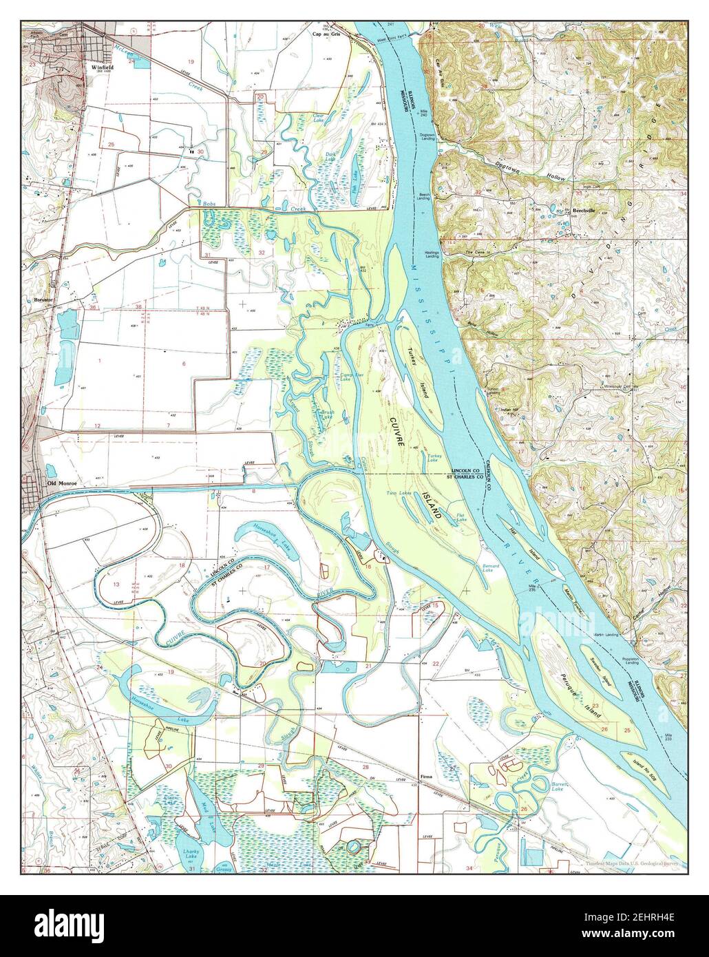 Winfield missouri map hi-res stock photography and images - Alamy