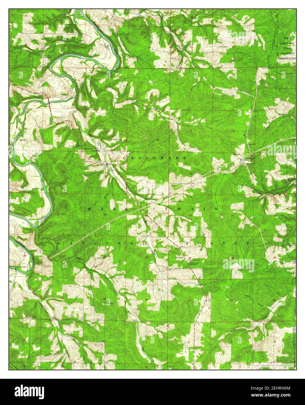 Winnipeg, Missouri, map 1954, 1:24000, United States of America by ...