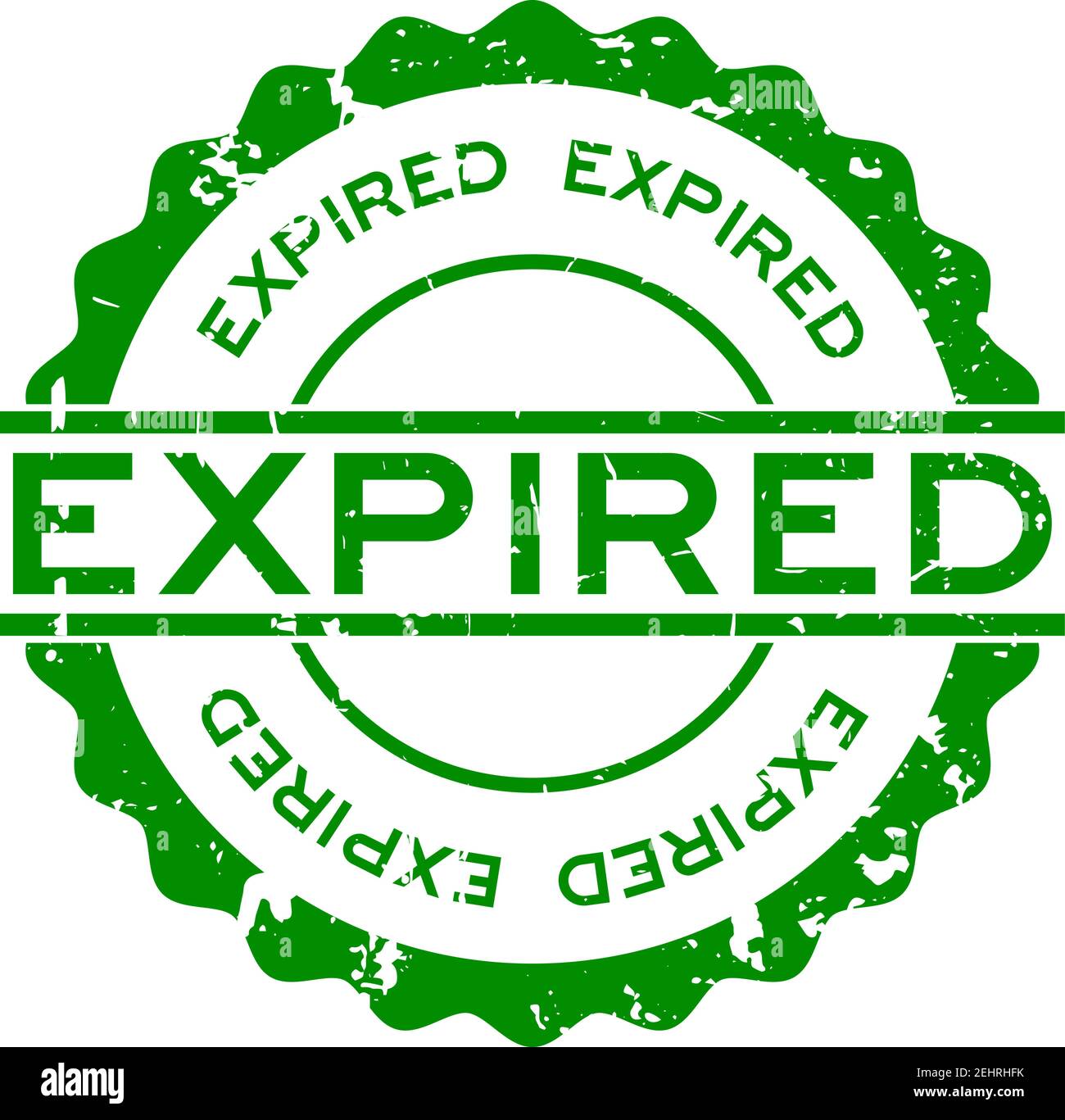 Grunge green expired word round rubber seal stamp on white background Stock Vector Image & Art ...